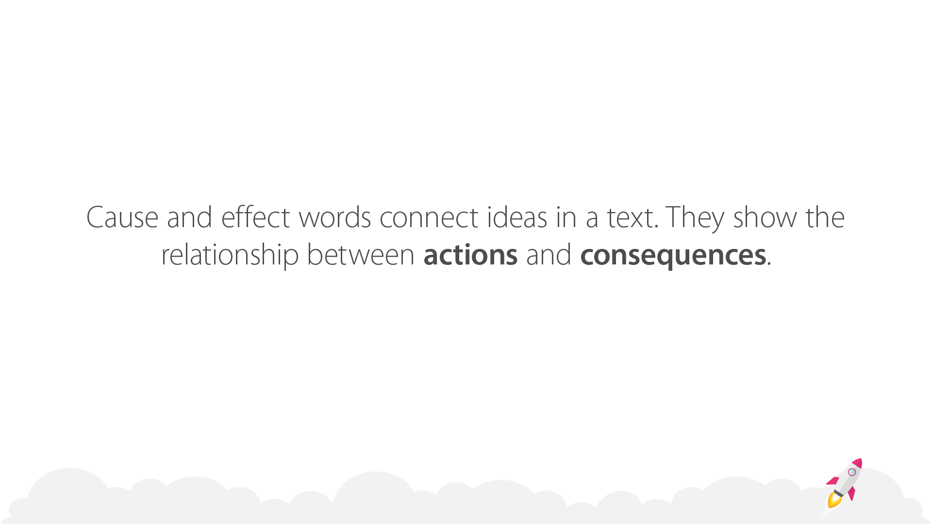 5.7 Cause and Effect Words - English Stars - Firefly Online